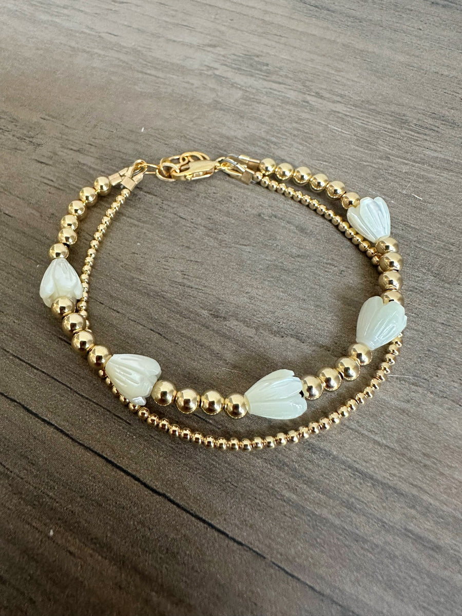 Double Pikake U'i Bracelet – tidepoollove