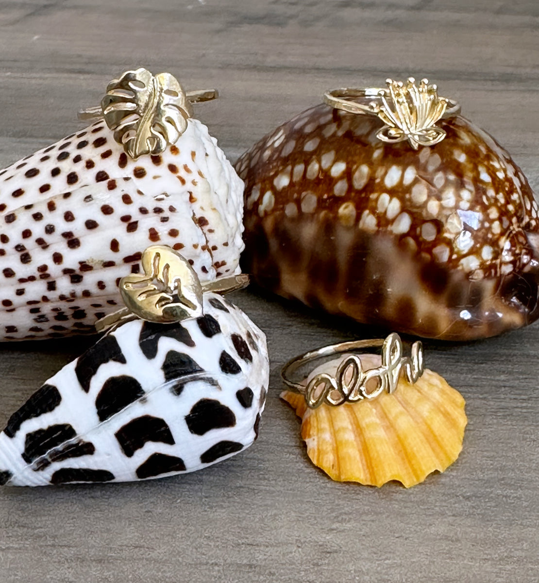 Solid 14k Gold Mini Rings – tidepoollove